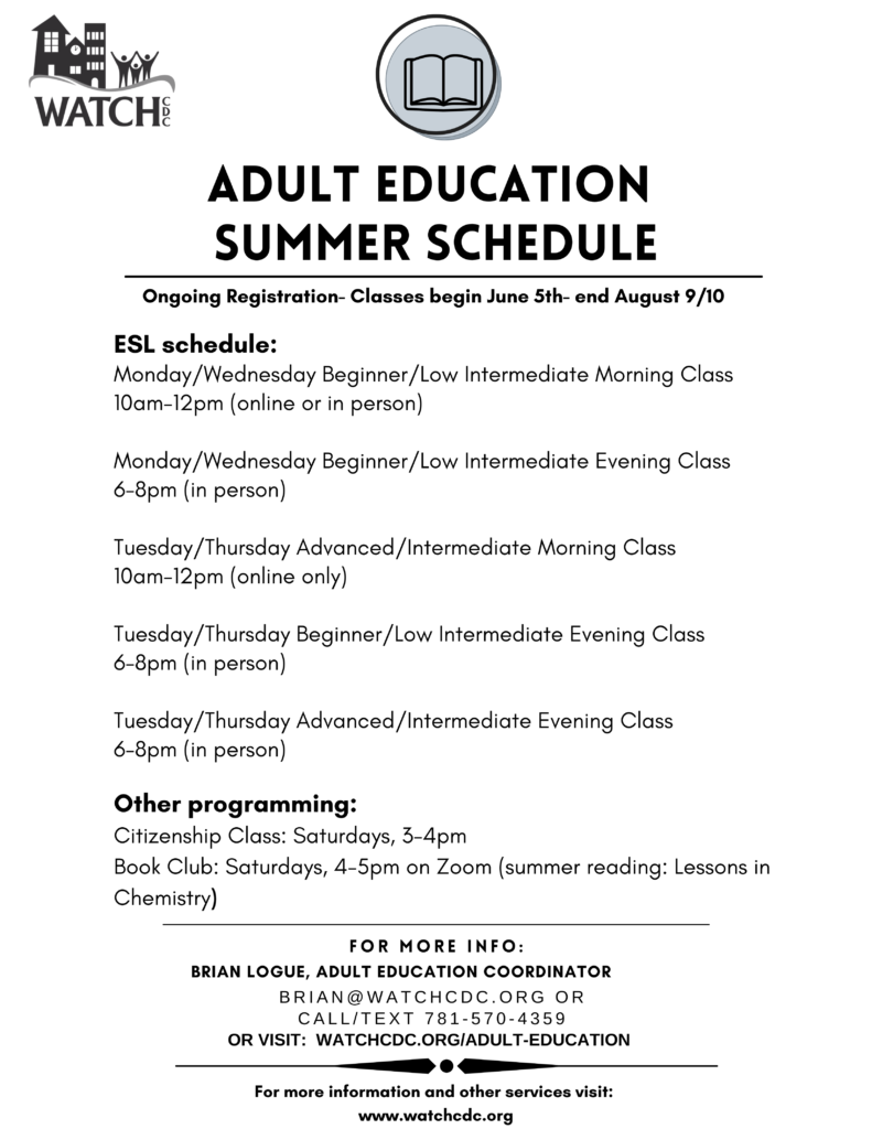 Adult Education - WATCH CDC