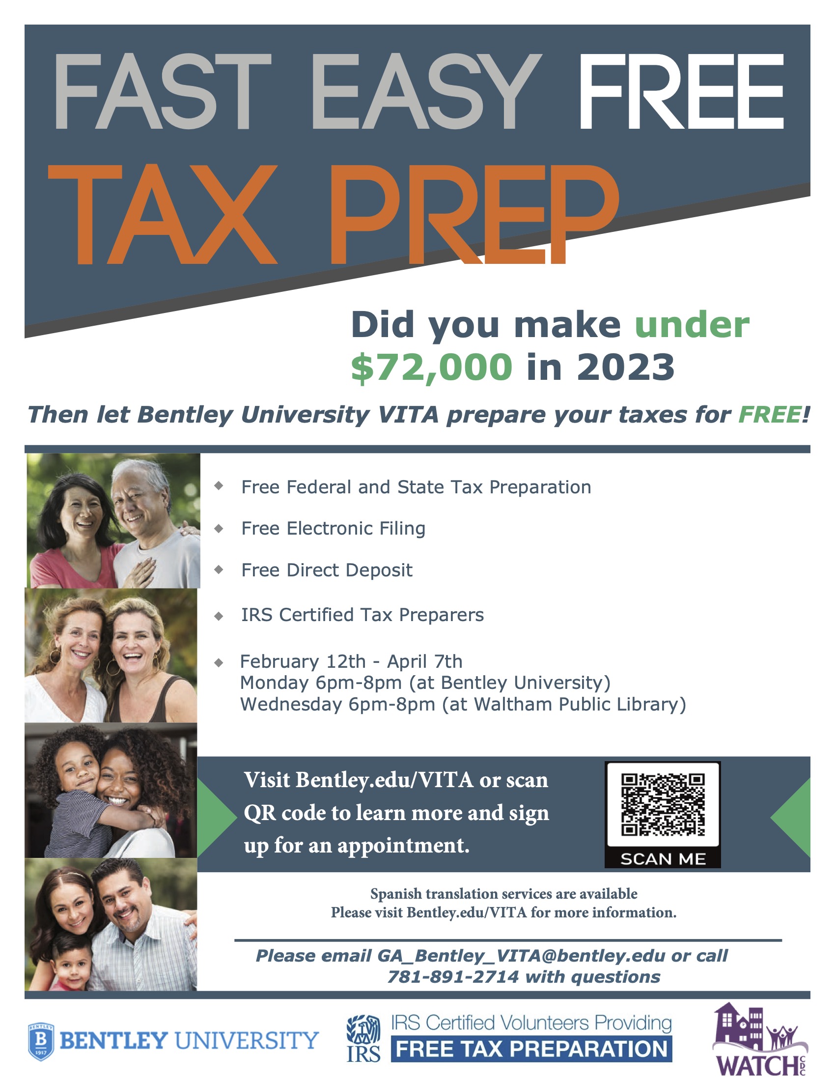 VITA Tax Prep - WATCH CDC